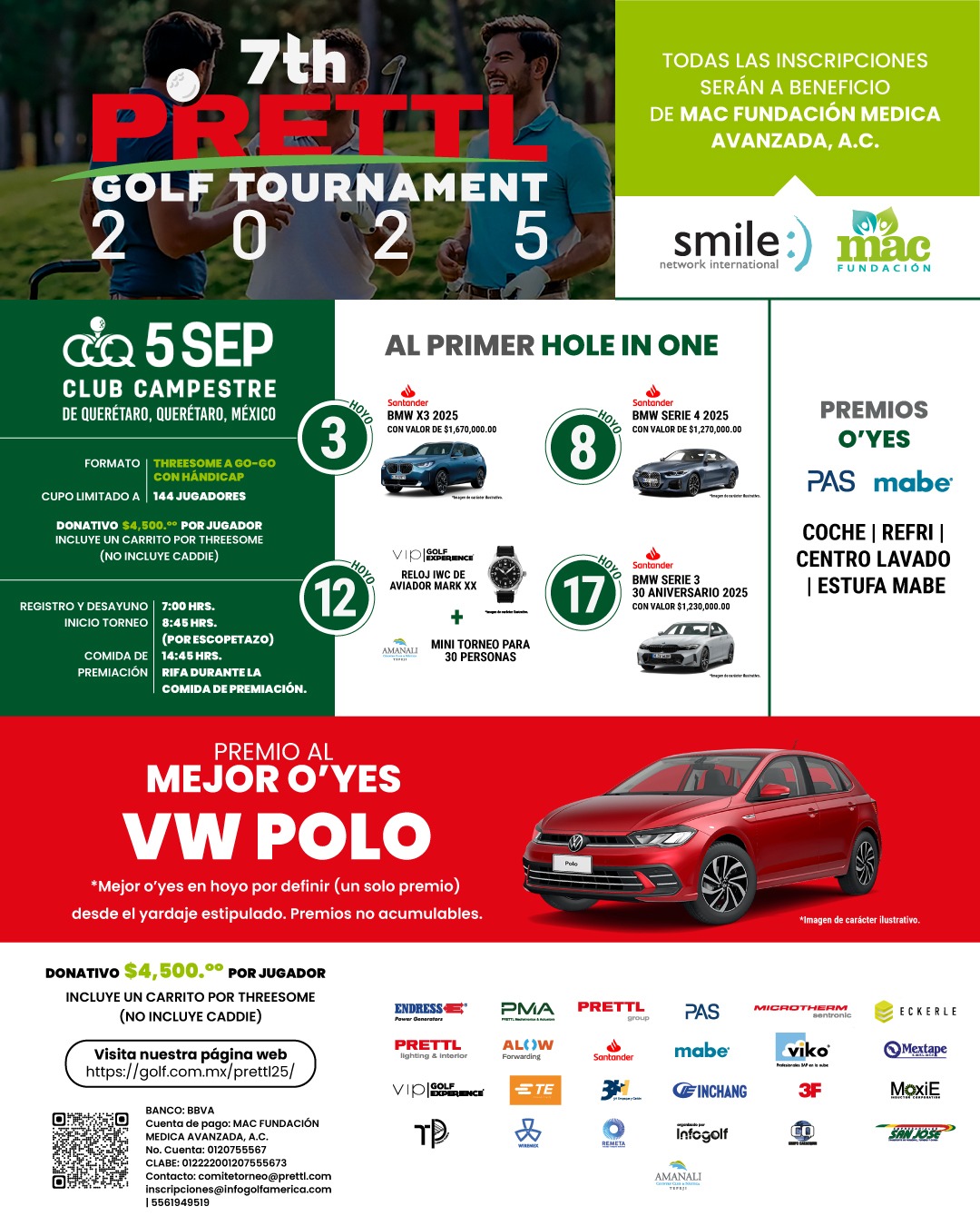Prepárate al torneo de golf PRETTL 2025 en Campestre de Querétaro ...